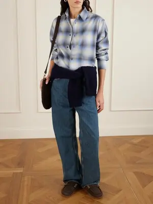 Matteau Checked Cotton-flannel Shirt