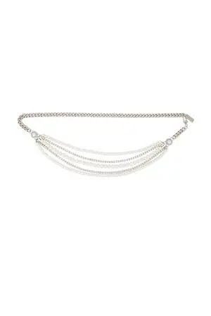 Retrofete Chloe Pearl Chain Belt - Silver