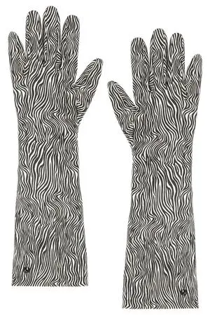 HANDSOME STOCKHOLM Essential Long Gloves - Striped Noir