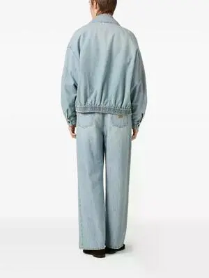 Miu Miu Chambray Denim Jacket - Blue