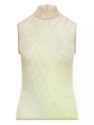 Fendi Logo-pattern Sleeveless Top