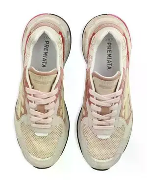 Premiata Sharkyd 423 Panelled Sneakers - Neutrals
