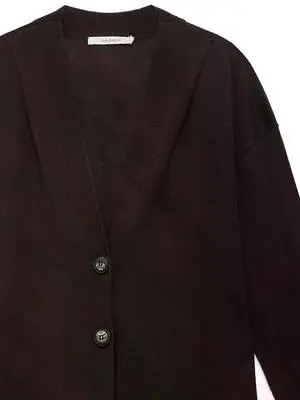 Malìparmi Button-front Knit Coat - Brown