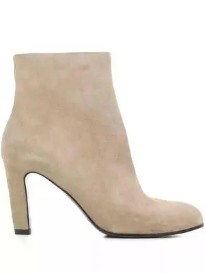 DEL CARLO Zip Ankle Boots - Neutrals