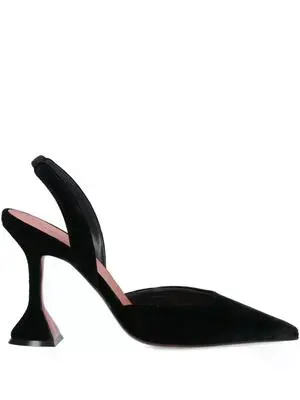 Amina Muaddi 90mm Holli Slingback Pumps