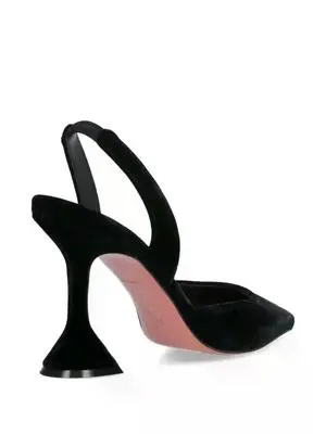 Amina Muaddi 90mm Holli Slingback Pumps