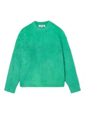 Sunnei Brushed Knitted Sweater - Green
