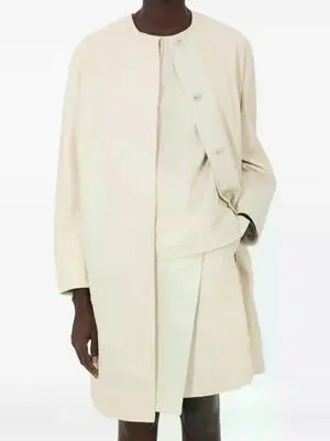 Loulou De Saison Single-breasted Collarless Coat