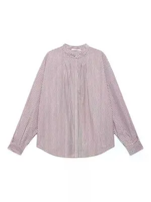 Malìparmi Striped Collarless Shirt