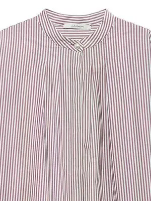 Malìparmi Striped Collarless Shirt