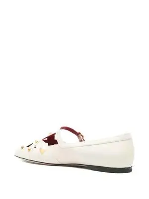 Valentino Garavani Studded Rockstud Ballerina Flats