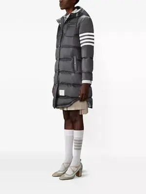 Thom Browne Ripstop 4-bar Parka - Grey