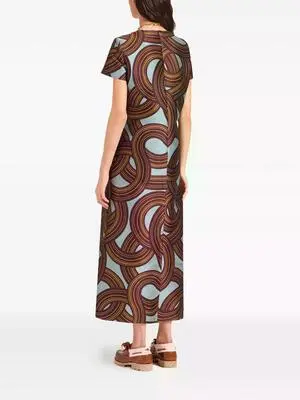 La DoubleJ Swing Midi Dress - Blue