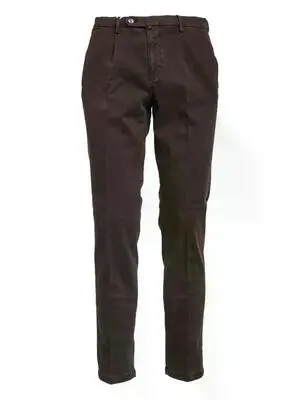 BRIGLIA 1949 Pleated Front Trousers - Brown