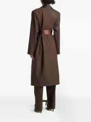 Manière De Voir Ilona Belt-detail Trench Coat