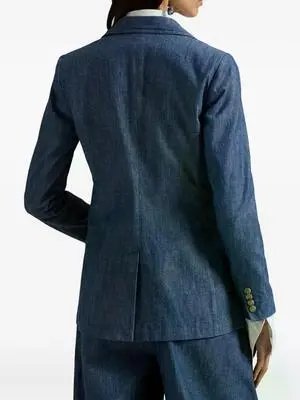 Polo Ralph Lauren Single-breasted Chambray Blazer