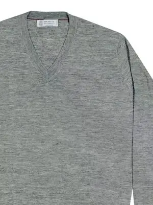 Brunello Cucinelli V-neck Sweater - Grey