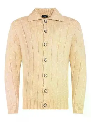 FRANZESE COLLECTION Ribbed Knit Button Cardigan