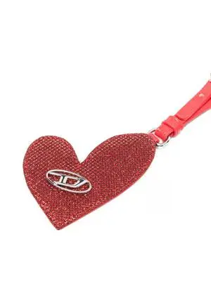 DIESEL® Mirror Heart-logo Charm - Red