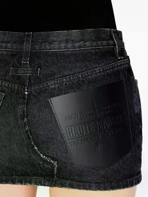 JEAN PAUL GAULTIER Denim Mini Skirt With Contrast Pocket