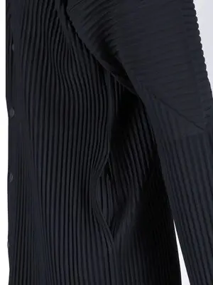 HOMME PLISSE Homme Plissé Pleated Cardigan - Black