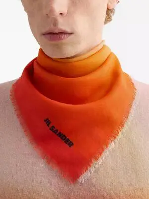 JIL SANDER Gradient-effect Scarf - Orange
