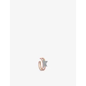 Kismet By Milka Comet Diamond Cuff Earring - Rose Gold