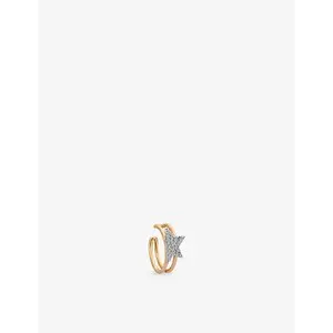 Kismet By Milka Comet Diamond Cuff Earring - Yellow Gold