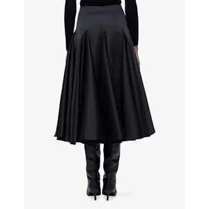 LEEM Woven Midi Skirt