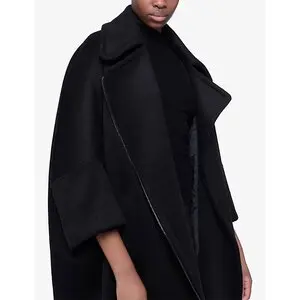 LEEM Wool-blend Biker Coat