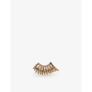 Kismet By Milka Winged Diamond Stud Earring - Yellow Gold