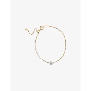 Kismet By Milka Mini Comet Diamond Chain Bracelet - Yellow Gold