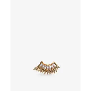Kismet By Milka Winged Diamond Stud Earring - Yellow Gold