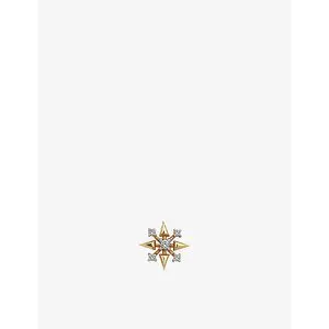 Kismet By Milka Aurora Diamond Stud Earring - Yellow Gold