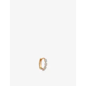 Kismet By Milka Lucia Diamond Hoop Earring - Rose Gold