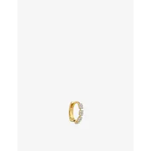 Kismet By Milka Lucia Diamond Hoop Earring - Yellow Gold