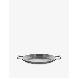 ALESSI Convivio Stainless-steel And Aluminium Grill Pan 36cm - Silver