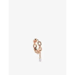 Kismet By Milka 0.06ct Diamond Highway Mini Hoop Earring - Rose Gold