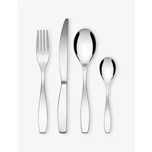 ALESSI Asta Stainless-steel Set Of 24 Cutlery Set - Silver