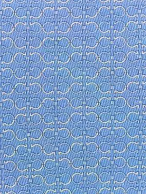 FERRAGAMO Gancini Print Neck Tie