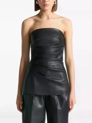Manière De Voir Laurena Faux-leather Bandeau Top