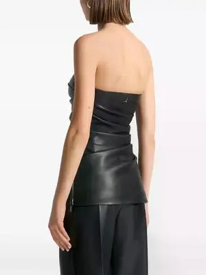Manière De Voir Laurena Faux-leather Bandeau Top