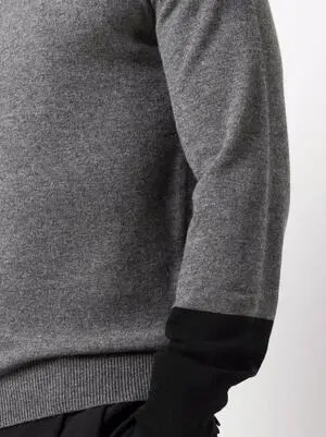 Comme Des Garçons Two-tone Wool Jumper