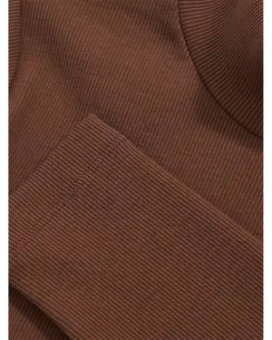 REISS Polly Rib Funnel Neck Top