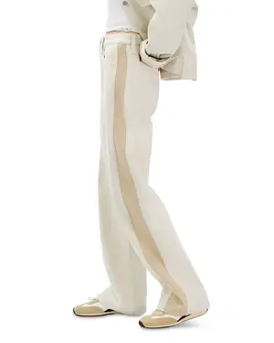 Rag & Bone Logan High-rise Spliced Wide-leg Jeans