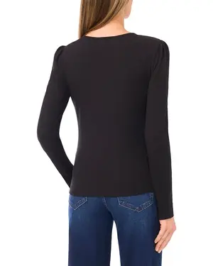 CECE DUPRAZ Keyhole Long Sleeve Top
