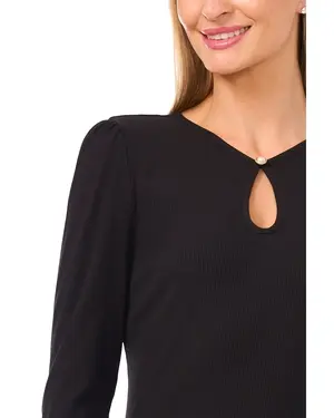 CECE DUPRAZ Keyhole Long Sleeve Top