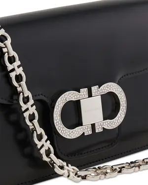 FERRAGAMO Double Gancini Mini Chain Bag