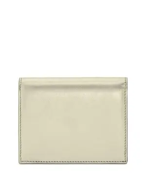 FERRAGAMO Gancini Compact Metallic Leather Wallet