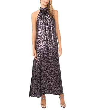 Vince Camuto Halter High Neck Maxi Dress